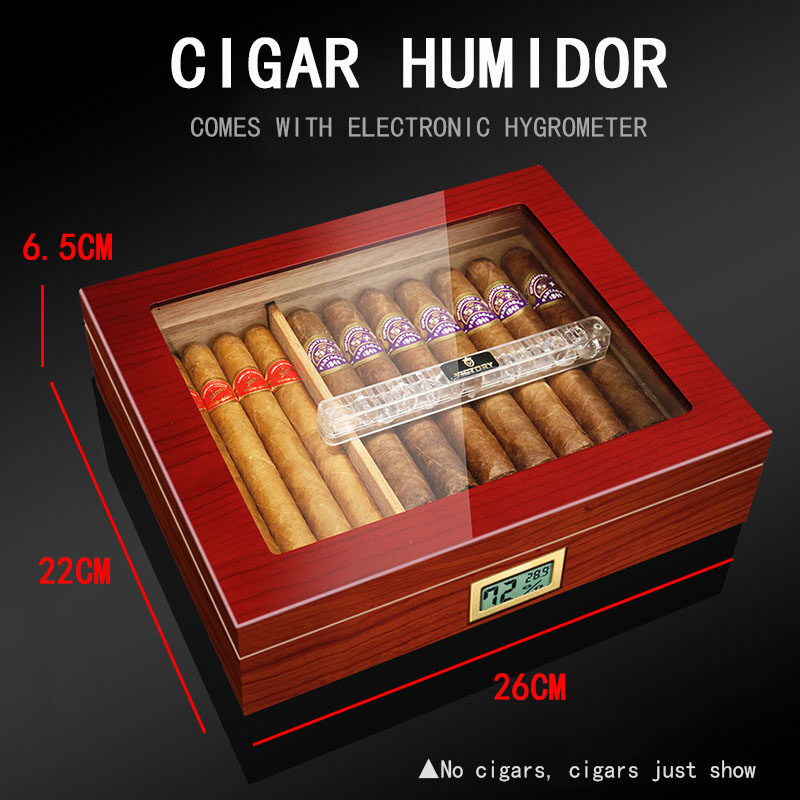Cuban Four-layer Cigare Humidor Box Cedar Wood Ciger Case with ...