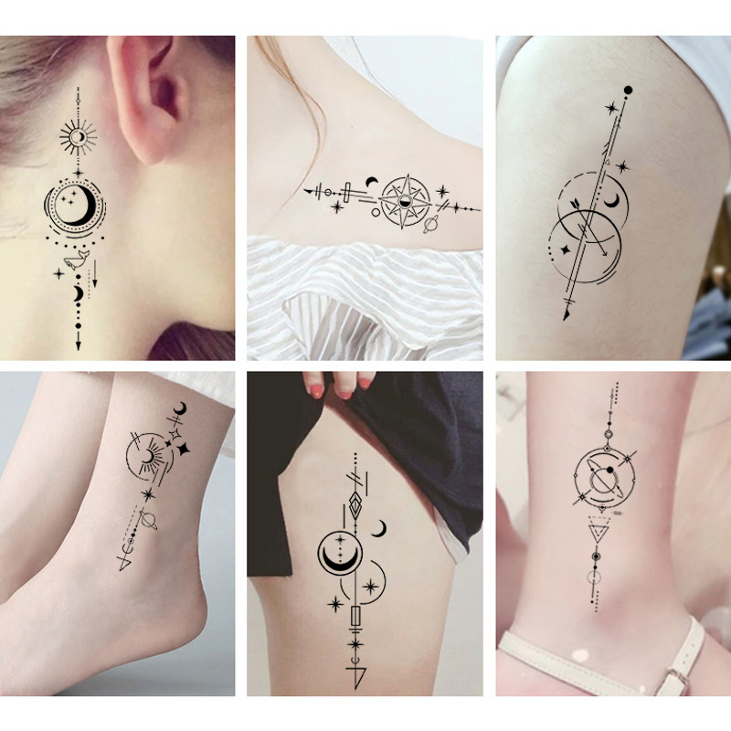 【Factory prices】Small series tattoo stickers simple fashion shape ...