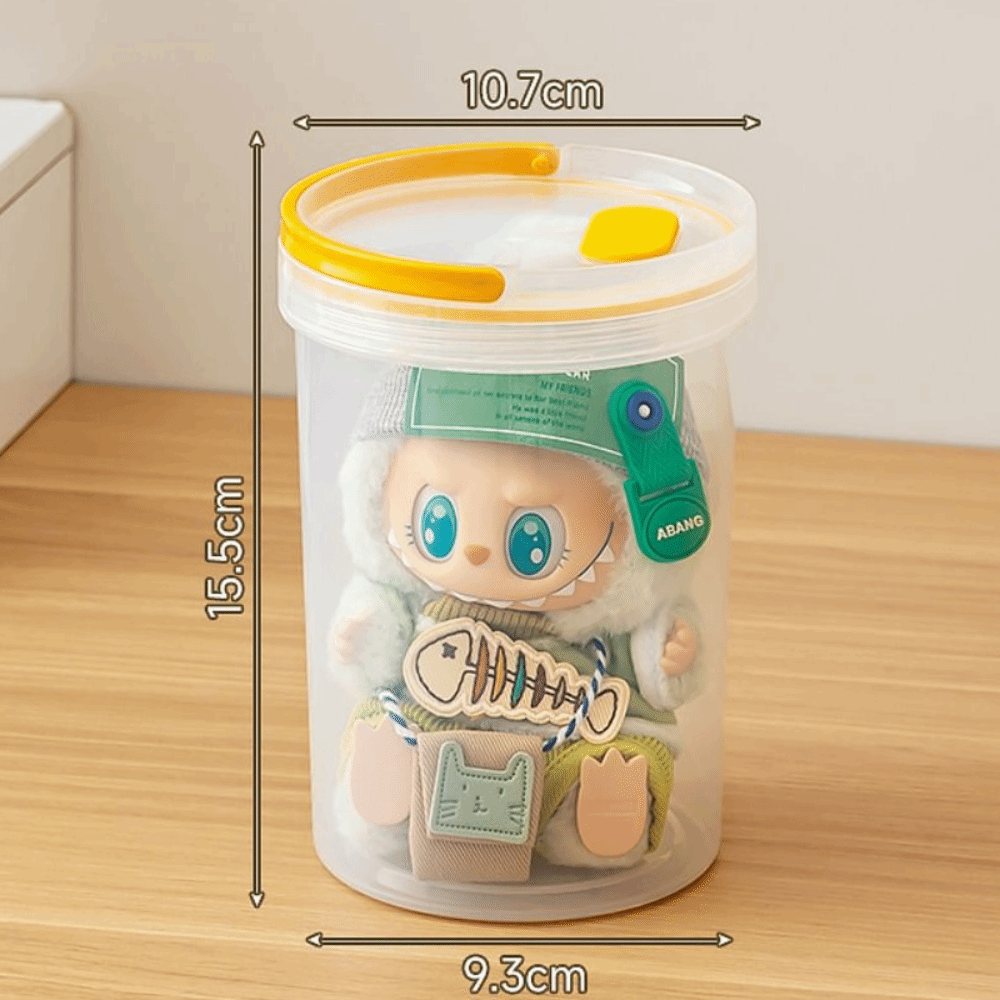 Dust Proof Doll Toy Transparent Labubu Doll Storage Case Large Capacity ...
