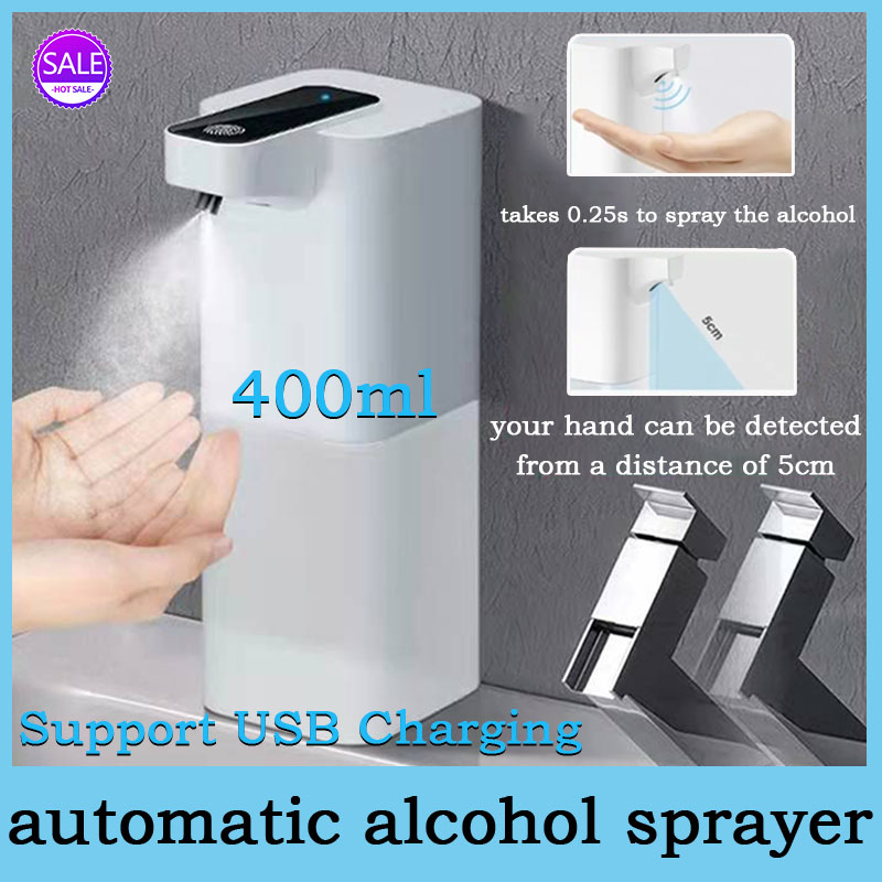alcohol dispenser automatic 400ml sensorized rechargeable Support USB ...
