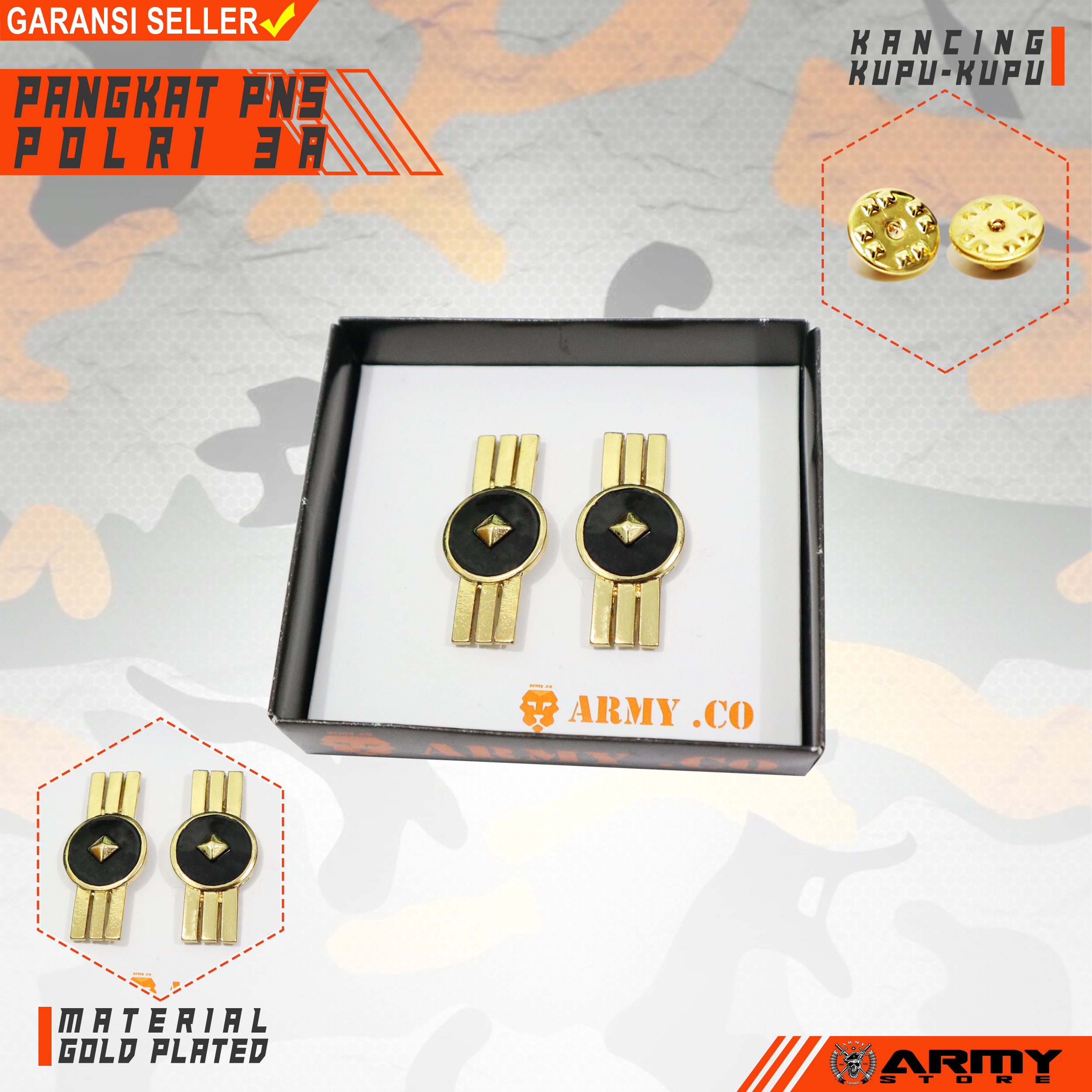 pangkat pns polri 3A | Lazada Indonesia