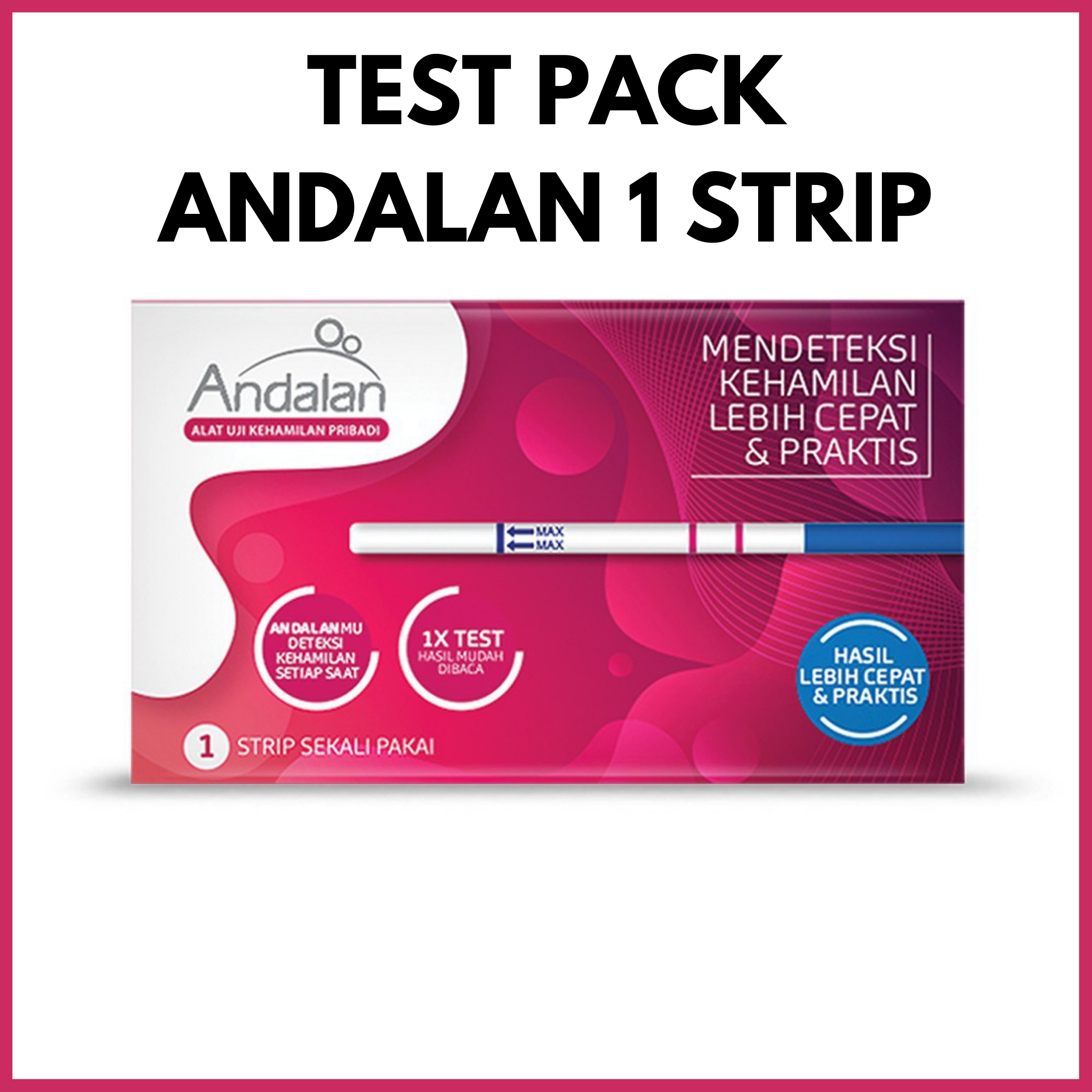Test Pack Andalan 1 Strip Tespek Pregnancy Test Uji Kehamilan | Lazada ...
