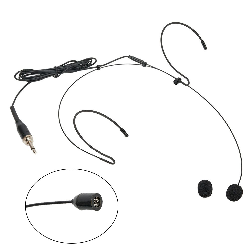 【Get the Perfect Fit】 Double Earhook Headset Mic Headworn Microphone ...