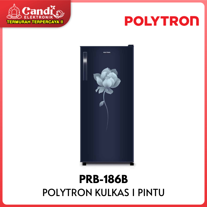 POLYTRON Kulkas 1 Pintu Metallic 180 Liter PRB-186B | Lazada Indonesia