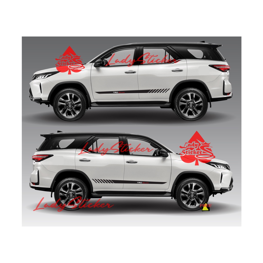CUTTING STRIPING STICKER MOBIL ALL NEW FORTUNER GAZO RACING SPORT ...