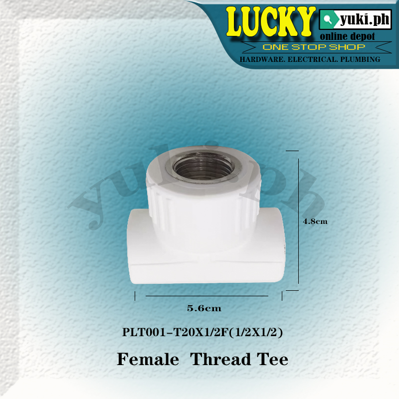 PPR FEMALE THREAD TEE PIPE FITTINGS (1/2X1/2 , 3/4X3/4 , 1"X1" ) SOLD ...