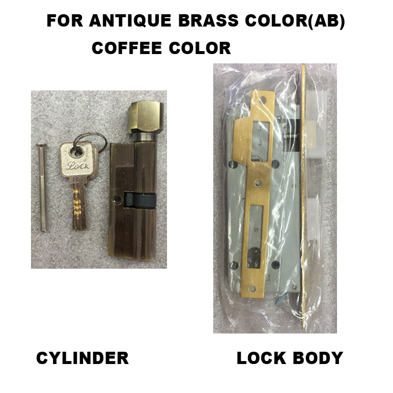 【TopazTrove】COFFEE COLOR CLASSIC ZINC ALLOY DOOR LOCK HANDLE FOR WOODEN ...