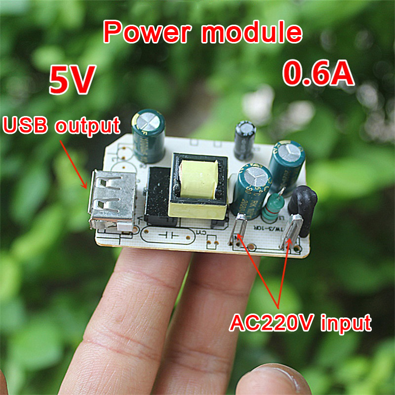 5V 0.6A Power Module USB Output Converter Module 3W Power Board Low ...