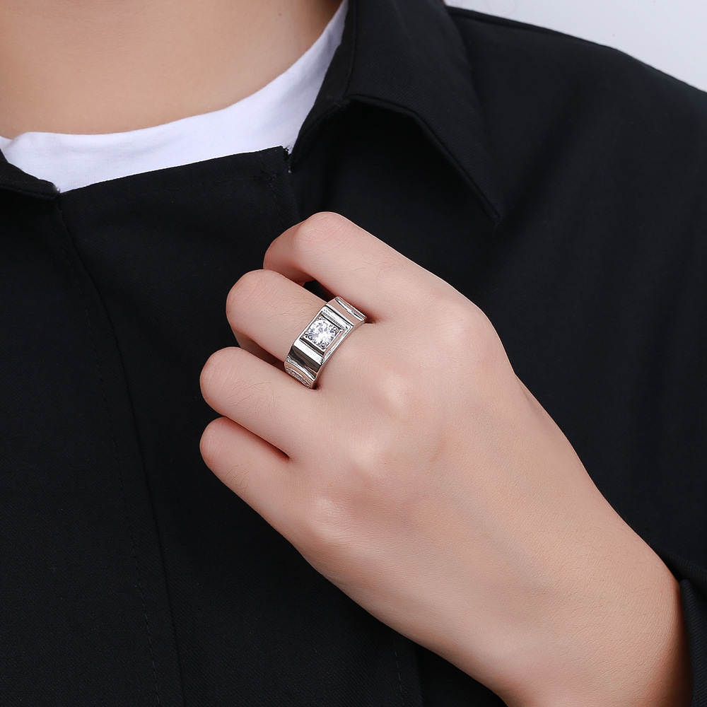 【Be worth】 Ring lettering business domineering fashion men's creative ...