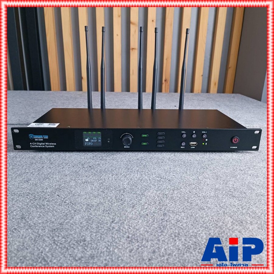 PROEUROTECH GR-5200 เครื่องควบคุม เครื่องควบคุมไมค์ประชุม ชุดควบคุมไมค์ระบบไร้สาย ความถี่ที่ใช้ ...