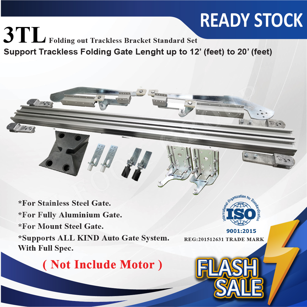 Trackless Folding Bracket System AST 3TL | Lazada