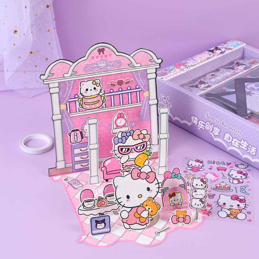 Sanrio Castle book, three-dimensional, silent, handmade, a toy to ...
