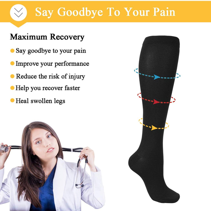 Compression Stockings Flying Pregnancy Swelling Sports Socks Men And ...