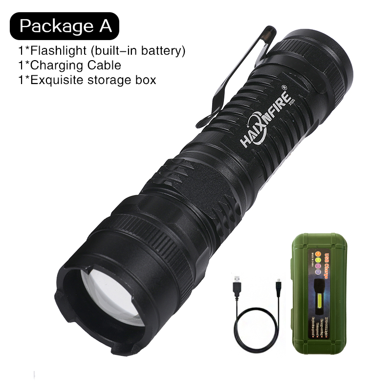HaixnFire X500 Outdoor Camping Light LED flashlight USB Rechargeable ...