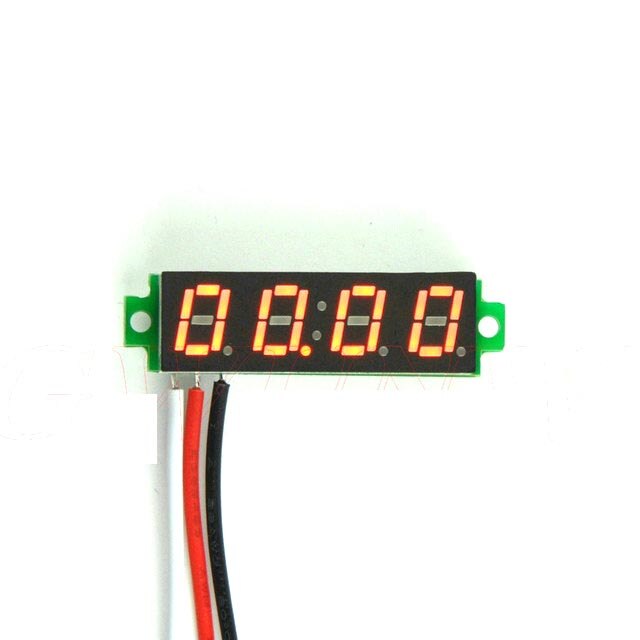 0.28 inch 4bit Digital LED Voltmeter DC 0-500V 300V 0-200V 0-100V 0-10V ...