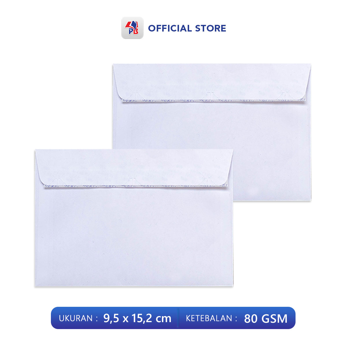 Amplop Putih Polos Paperline Dengan Perekat 100 Pcs Ukuran 152x95 ...