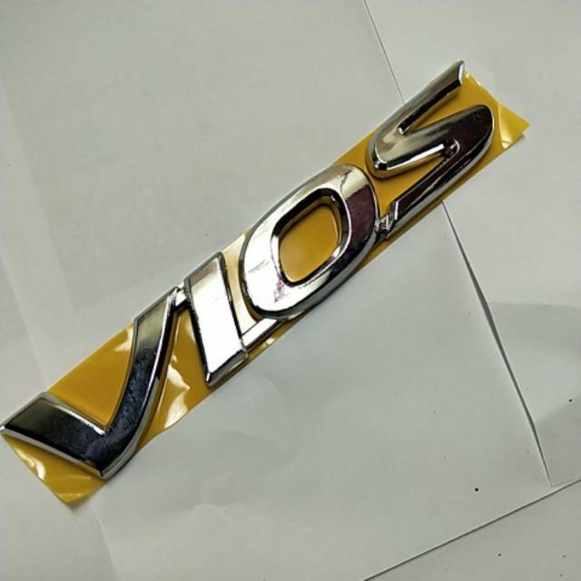 Emblem Logo Tulisan Vios Original Grees Baru Bagian Pintu Bagasi ...