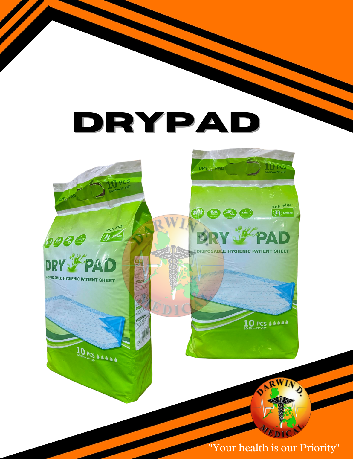 DISPOSABLE UNDER PAD (DRY PADS) 10PCS. | Lazada PH