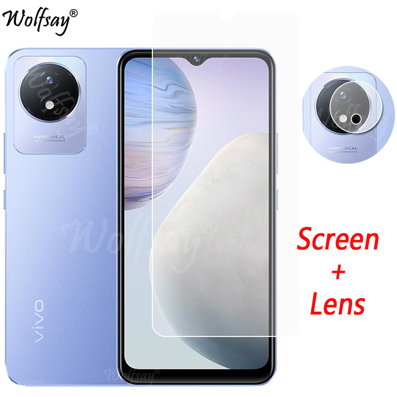Camera Lens For Vivo Y02 Screen Protector Tempered Glass Vivo Y02S Y01 Y11S Y16 Y33S Y31 Y35 V25 ...