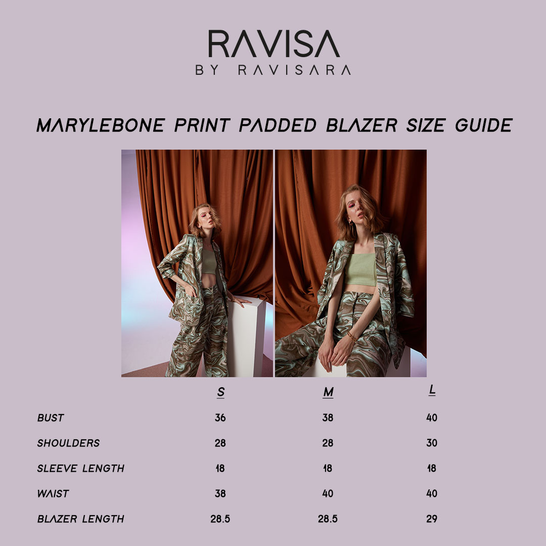 RAVISA by RAVISARA - Marylebone Print Padded Blazer เบลเซอร์ลายปริ้น ...