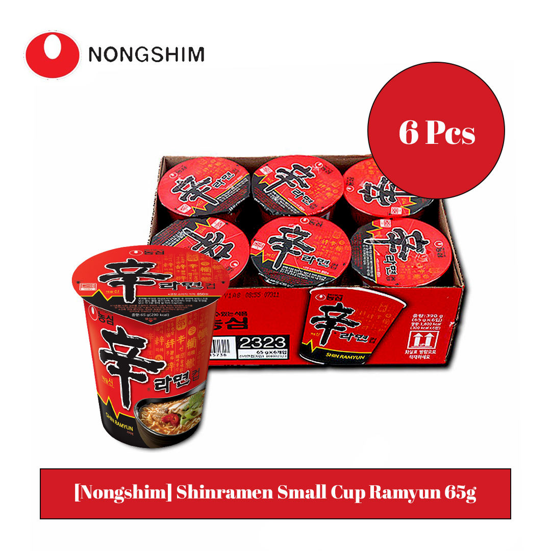 [Nongshim] Shinramen Small Cup Ramyun 65gx6 신라면 소컵 6cups | Korean ...