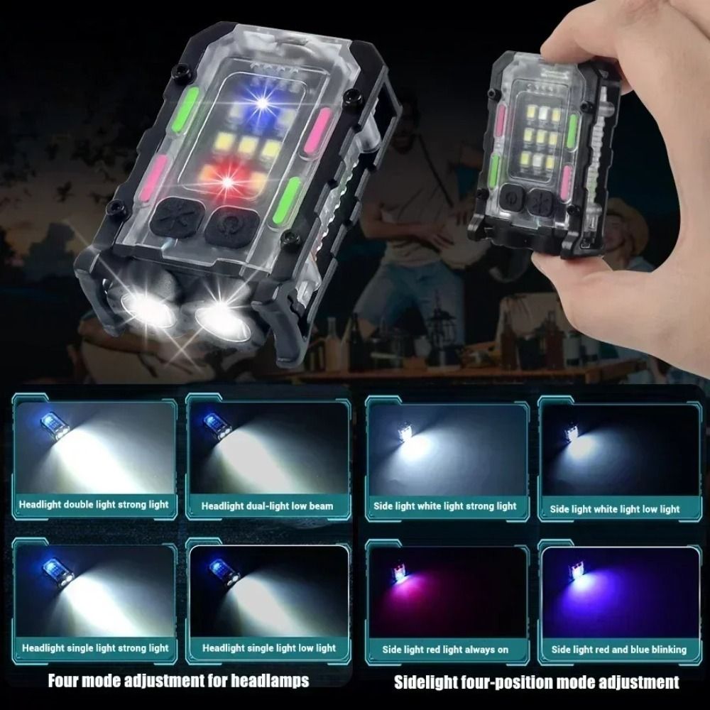 Pocket Charging Mini Keychain Flashlight 400mAh High Bright LED Torch ...