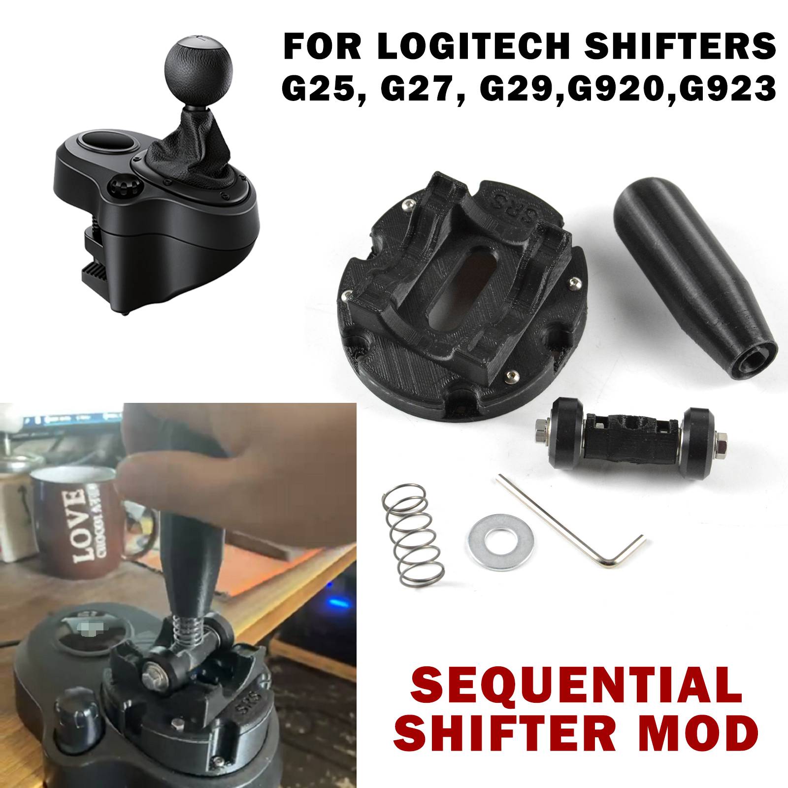 Sequential Shifter Mod For Logitech G27 Logitech G29 G923 G25 G920 Diy ...
