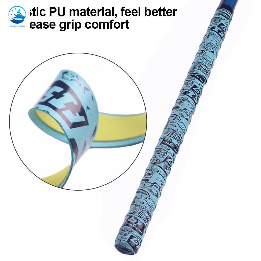 Homestar 2M PU Printed Fishing Rod Wrap Strap Pressed Keel Hand Rubber ...