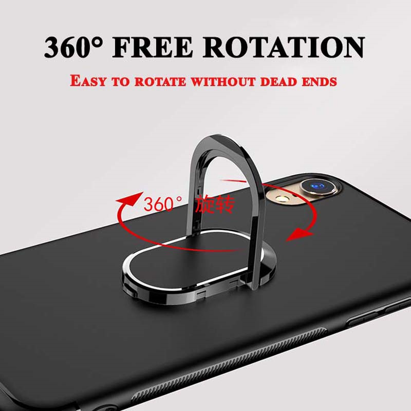 Phone case For Itel City 100 Back cover Finger Metal Ring Kickstand Car ...