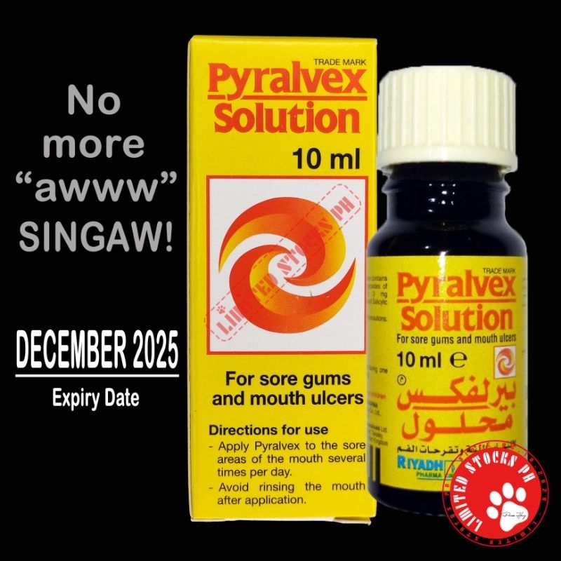 PYRALVEX SOLUTION 10ml for Sore Gums (Singaw)♠ | Lazada PH