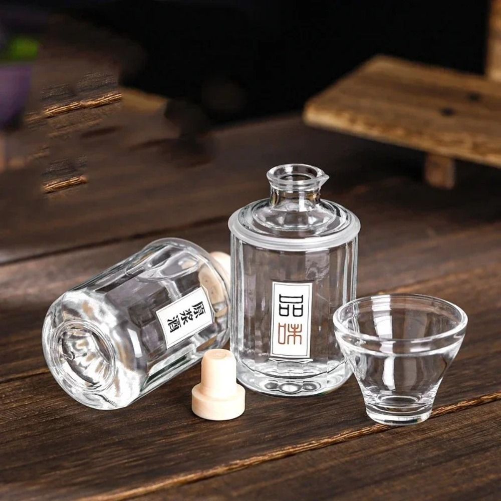 Easy To Carry 100ML Decanter Clear Mini Decanter Classical Glass Bottle ...