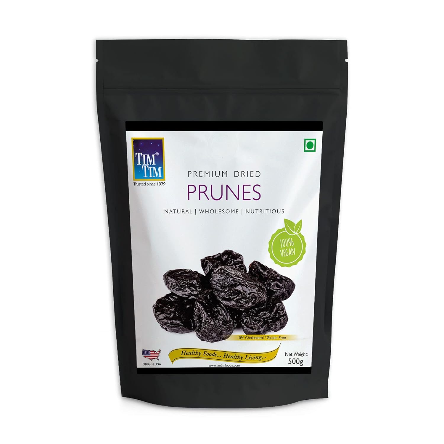 TIM TIM Premium Dried Prunes (pitted), 500g | Daraz.pk