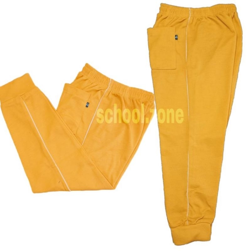 Jogging Pants - PE School Uniform for Kids (GOLDEN YELLOW) | Lazada