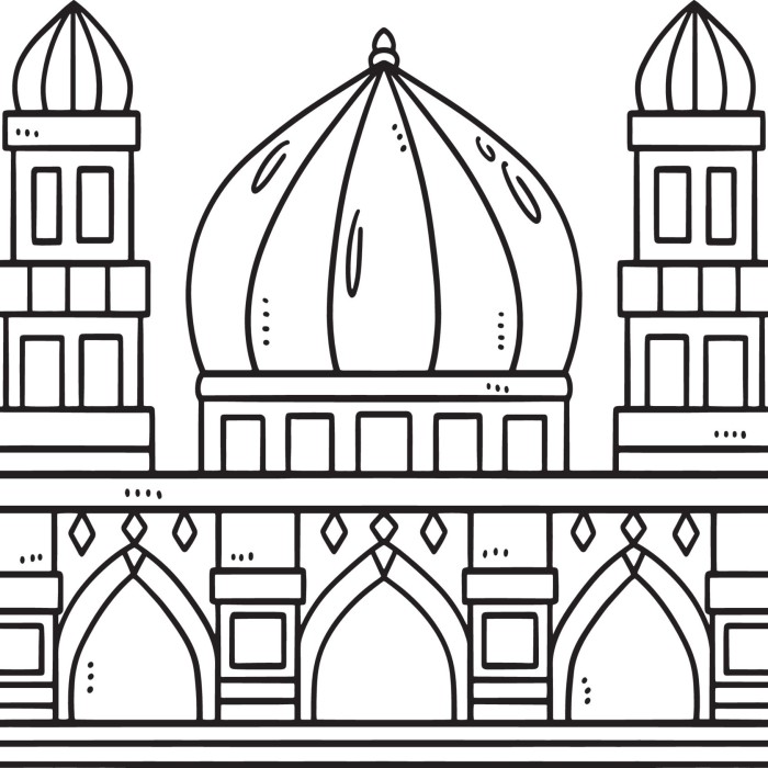 10 lembar kertas mewarnai, GAMBAR MEWARNAI tema MASJID | Lazada Indonesia