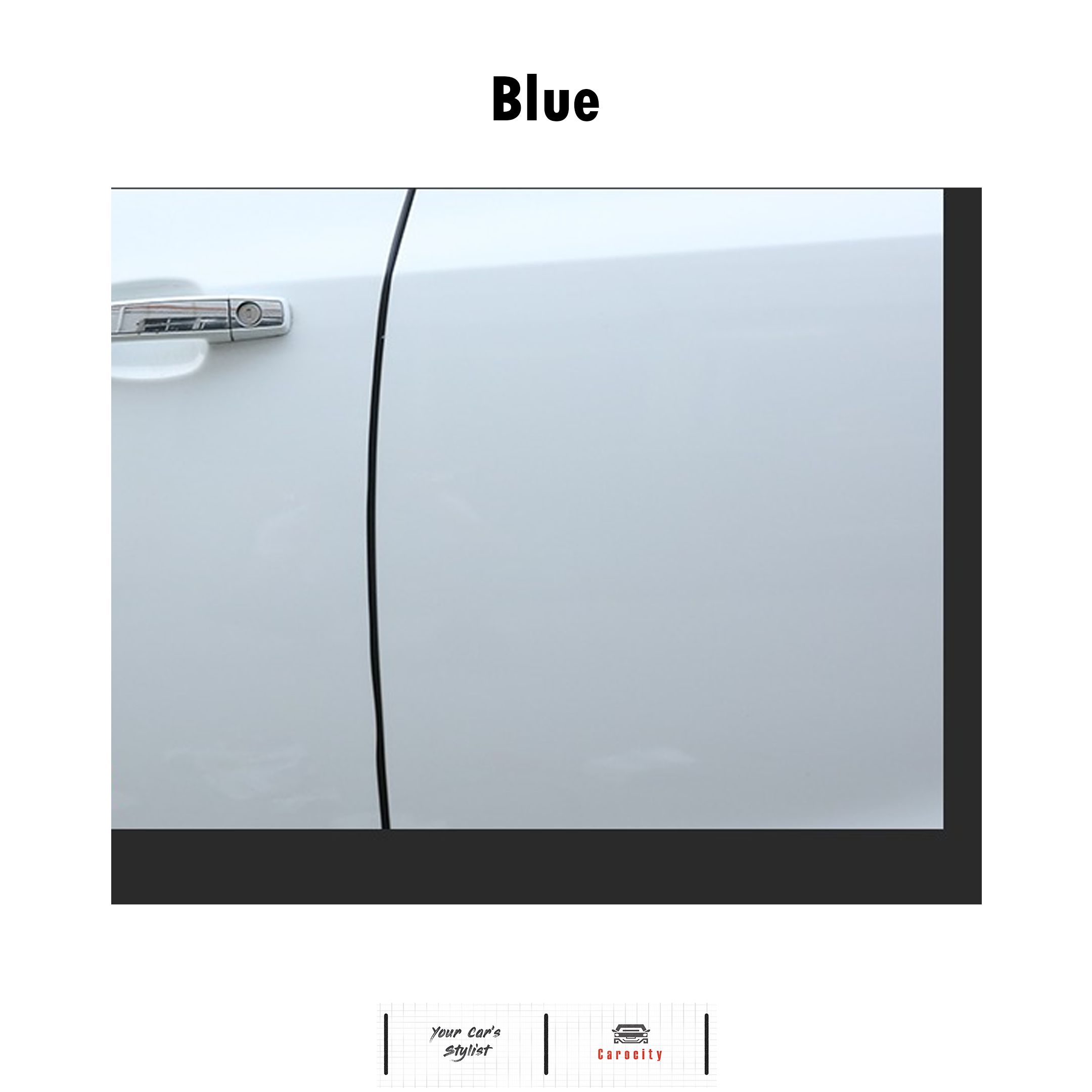 CAROCITY Car Door 5M CHROME Plating LINING Car Chrome Moulding Trim ...