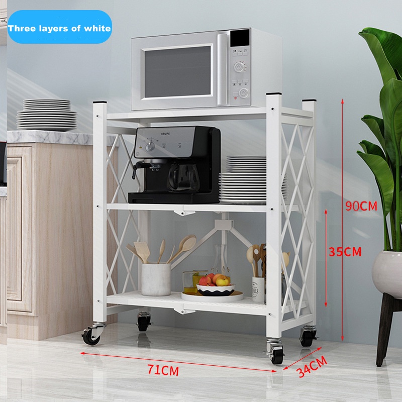 【SG stock】E-Provision Shop Foldable metal storage rack Foldable Kitchen ...