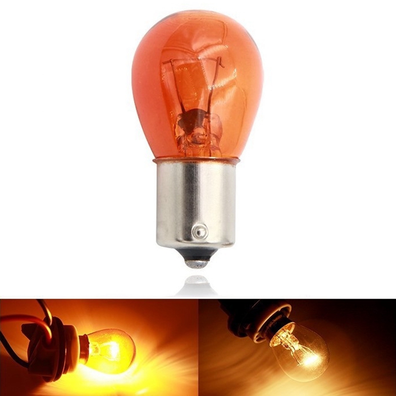 10Pcs 1156 21W 12V Halogen Lamp Amber Car Light Reversing Lights Brake ...