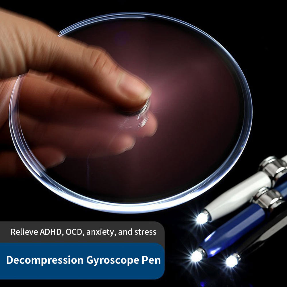 【Hot demand】【Hot demand】LED Spinning Pen Fidget Spinner Decompression ...