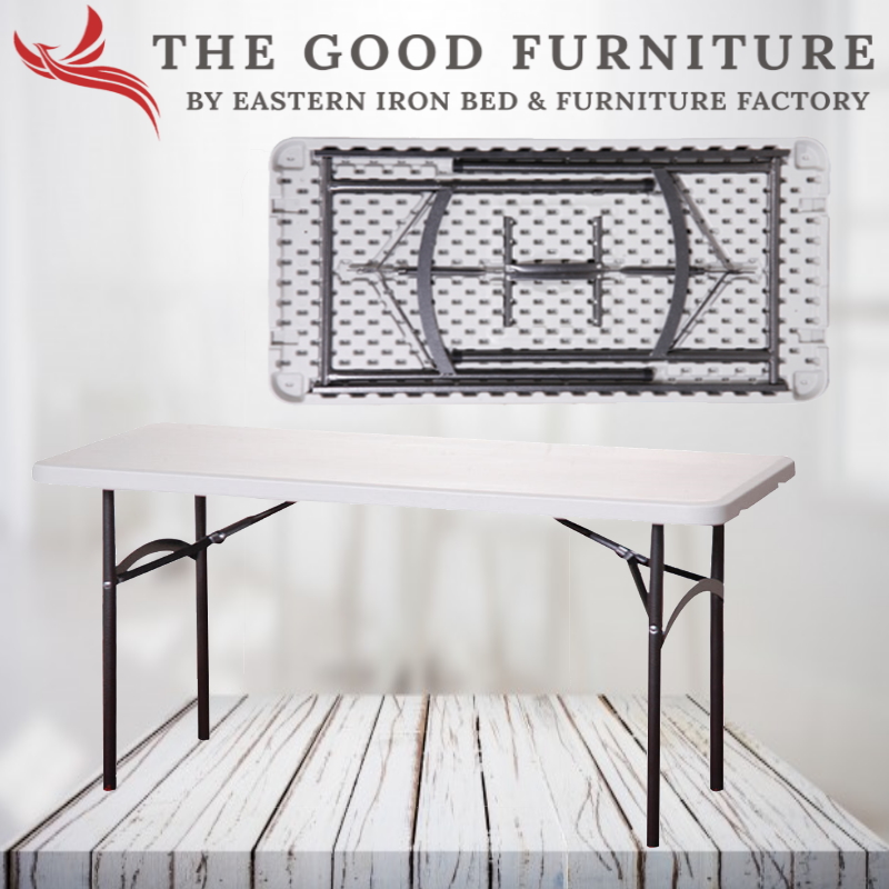 [TheGoodFurniture] Plastic Foldable Table. Camping Portable. GS folding table. Multipurpose and ...