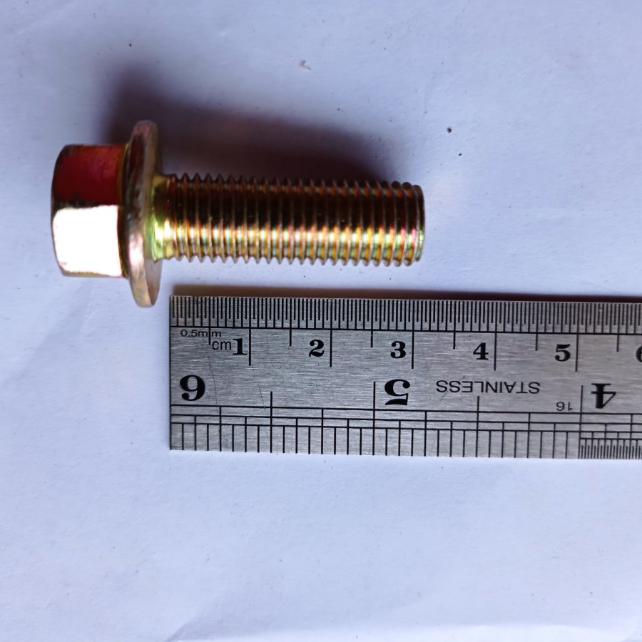 FLANGE BOLT M10 X 30 / BAUT TOPI M10 X 30 KUNING / FLANGE BOLT M10X30 ... FLANGE BOLT M10 X 30 / BAUT TOPI M10 X 30 KUNING / FLANGE BOLT M10X30 ...