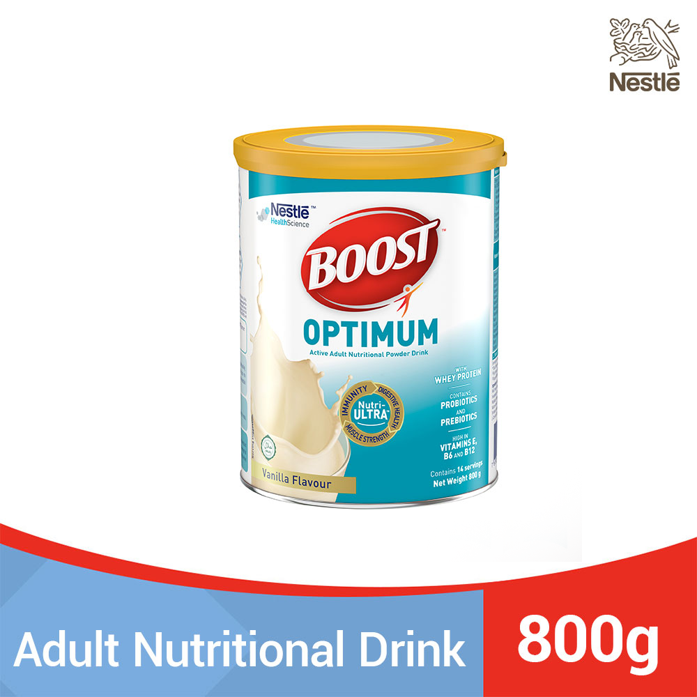 NESTLE BOOST Optimum Vanilla Milk Powder 800g | Lazada PH