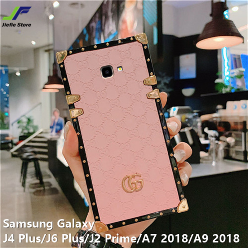 JieFieหรูหรากรณีโทรศัพท์สำหรับ Samsung Galaxy J4 Plus J6 Plus J2 Prime ...
