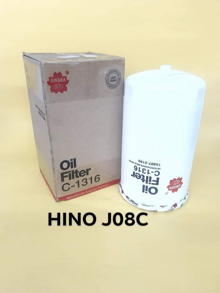 SAKURA OIL FILTER C-1316 for HINO J08C | Lazada PH