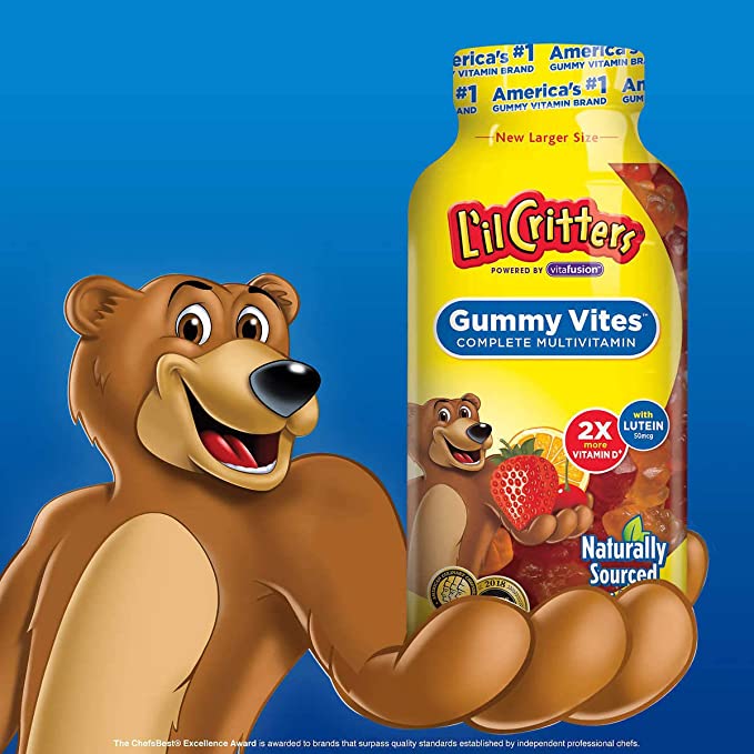 L'il Critters Gummy Vites, 300 Gummy Bears Multivitamin for Kids ...