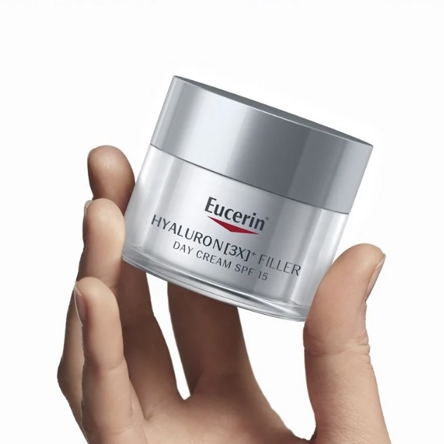 [Exp.2024] (แพ็คเกจใหม่) EUCERIN HYALURON (3X) FILLER DAY CREAM SPF15 50 ML.(ยูเซอริน ไฮยาลูรอน ...