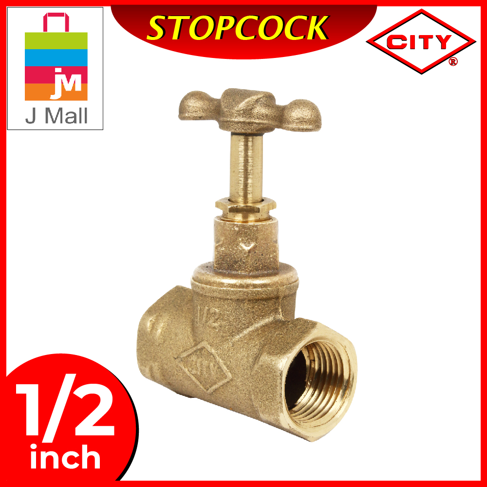 J MALL CITY Brass Bib Tap / Stopcock / Garden Tap Kitchen & Bathroom ...