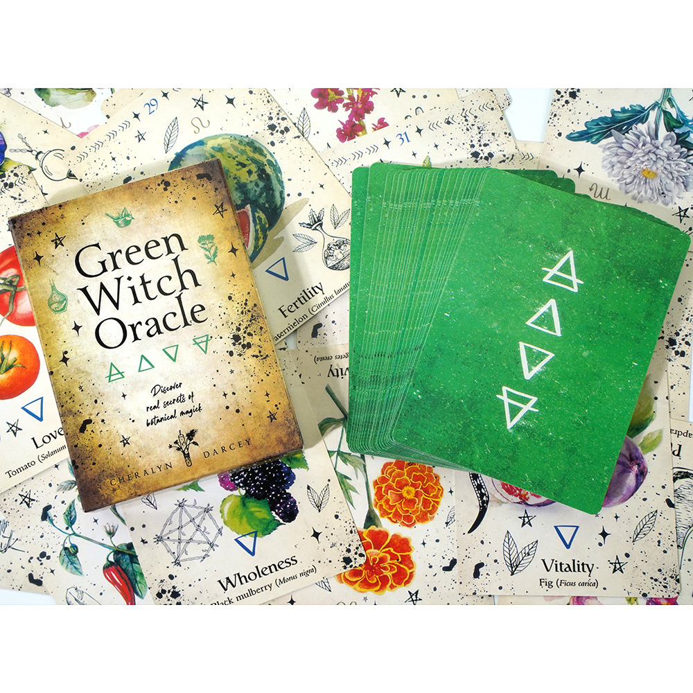 【Hot demand】【Hot demand】Green Witch Oracle Cards Tarot Cards Deck and ...