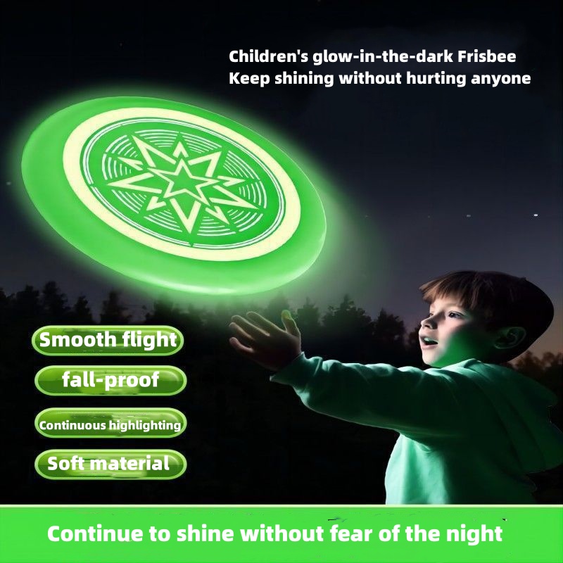 【ClassicNest】Children's glow-in-the-dark safe Soft Frisbee hand toss ...