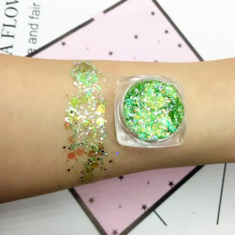 1PC Professional Mermaid Sequins Gel Eye Shadow Holographic Glitter ...