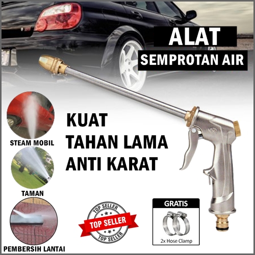 PROMO spray gun panjang kepala selang nozzle alat semprotan air cuci ...